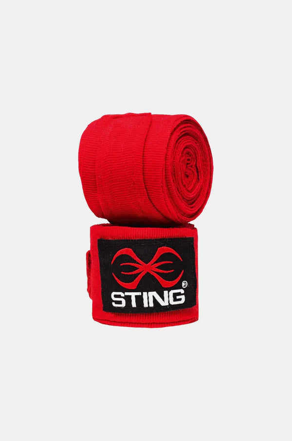 Sting 4.5M Elasticised Hand Wraps – Red | Boxing & MMA Wrist Support ...
