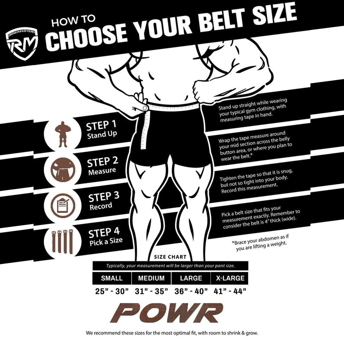 Buy Gym Belt | Leather Power Weight Lifting Gym Belts – RingMaster Sports