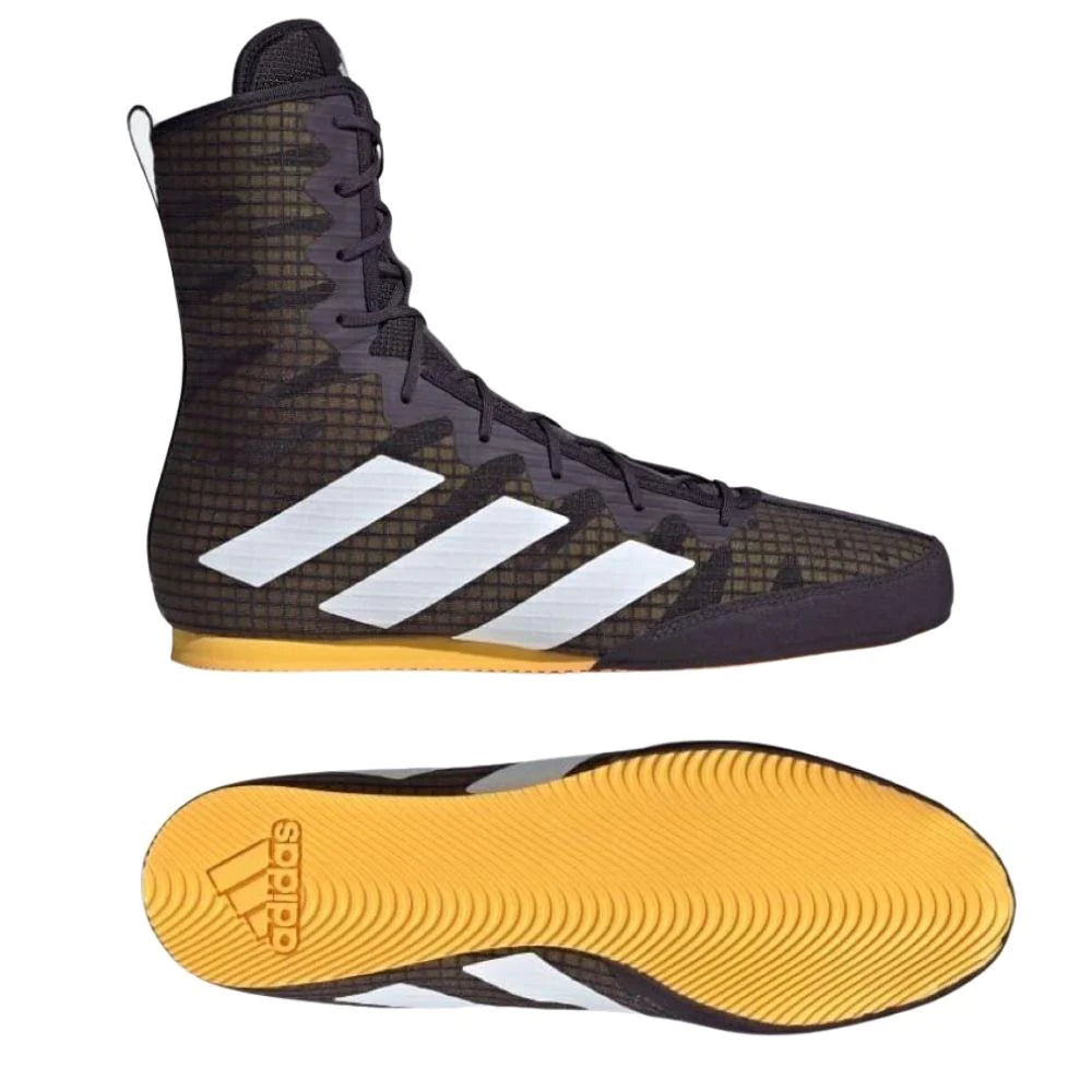 Adidas BOX HOG 4 | Box Hog 4 Boxing Shoes Black Only – RingMaster Sports