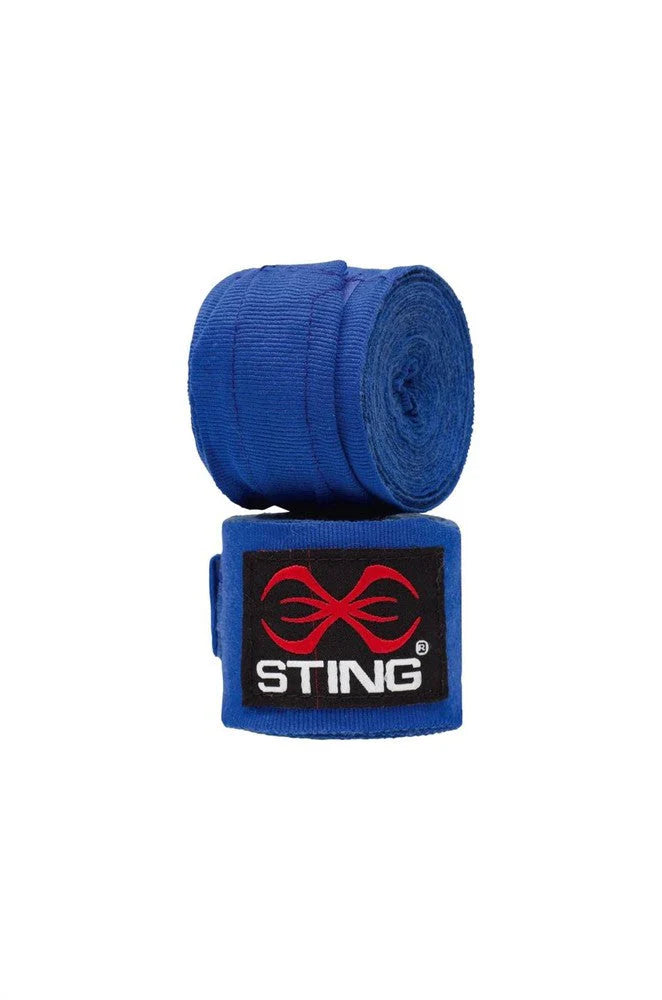 Sting 4.5m Elasticised Hand Wraps Blue – Ultimate Support for Boxing ...