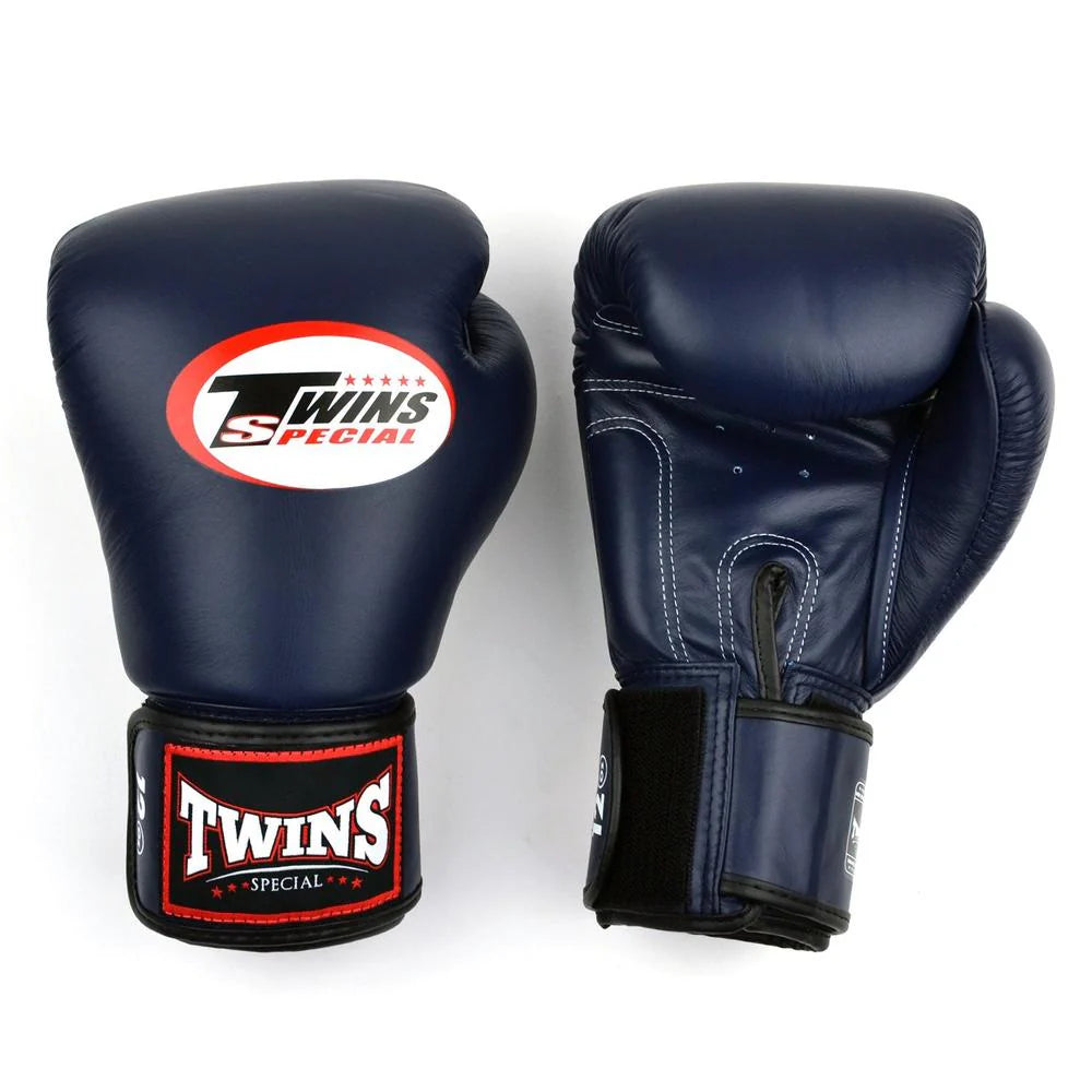 Twins BGVL4 Navy Boxing Gloves | Premium Thai Leather – RingMaster Sports