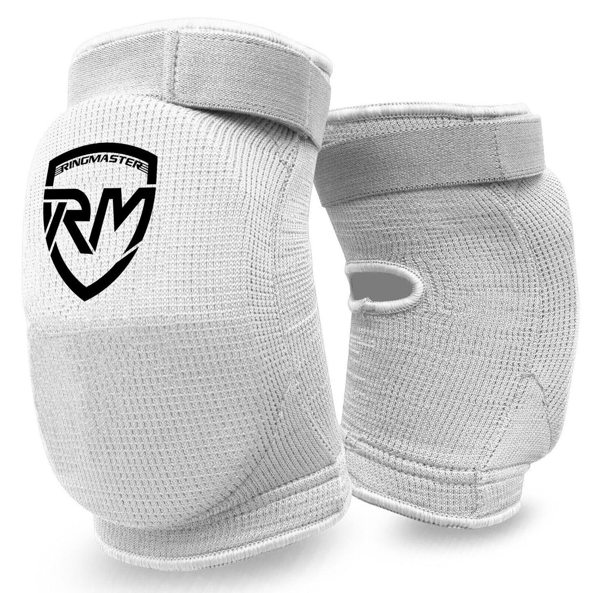 RingMaster Sports Kids Elbow Pads Champion Series White