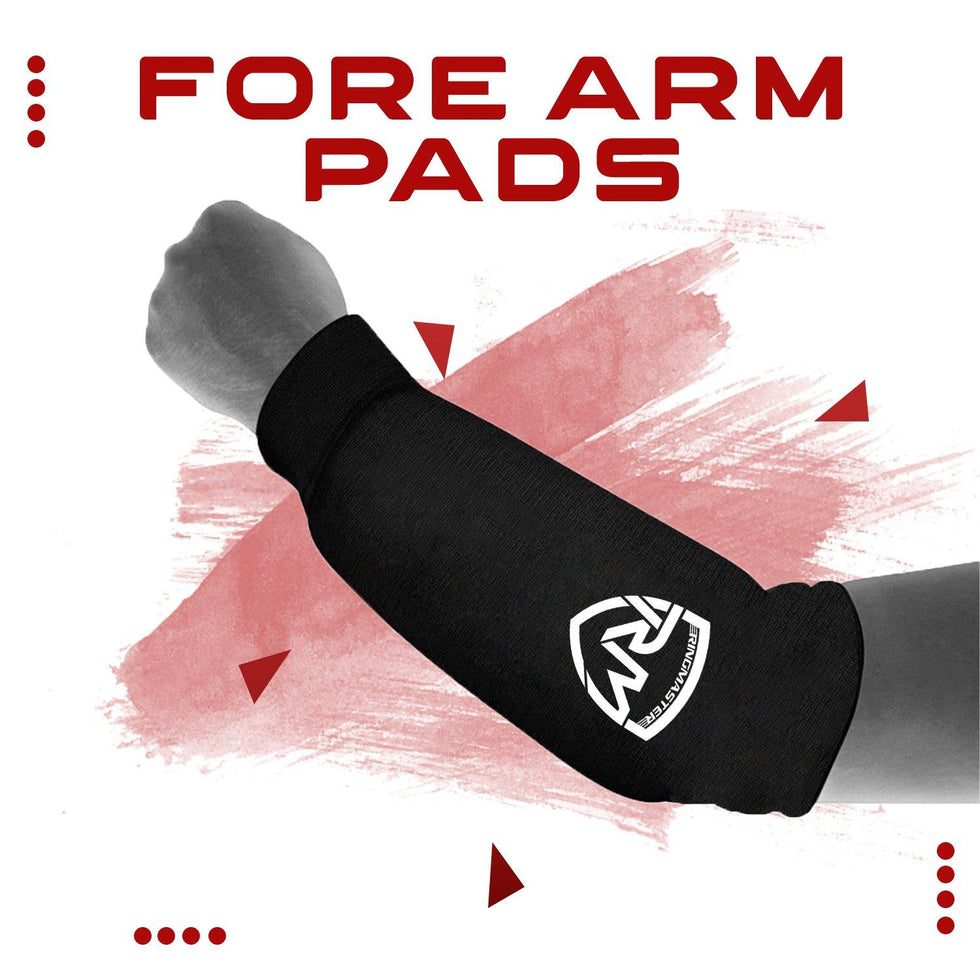 RingMaster Sports Elastic Forearm Support Pads Black