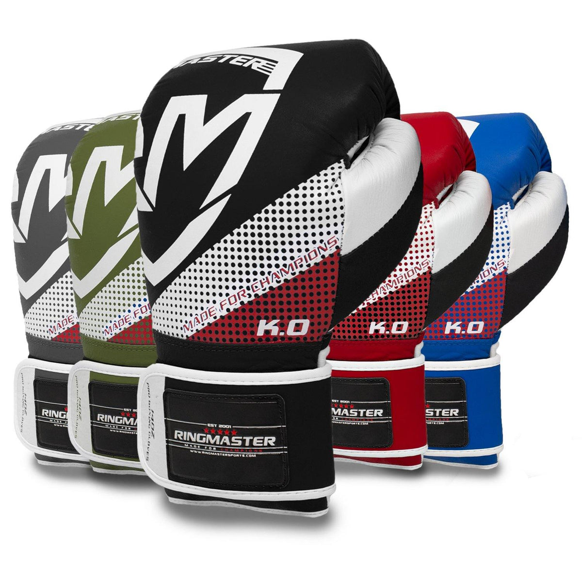 RingMaster KO Series Boxing Gloves | Genuine Leather Training ...