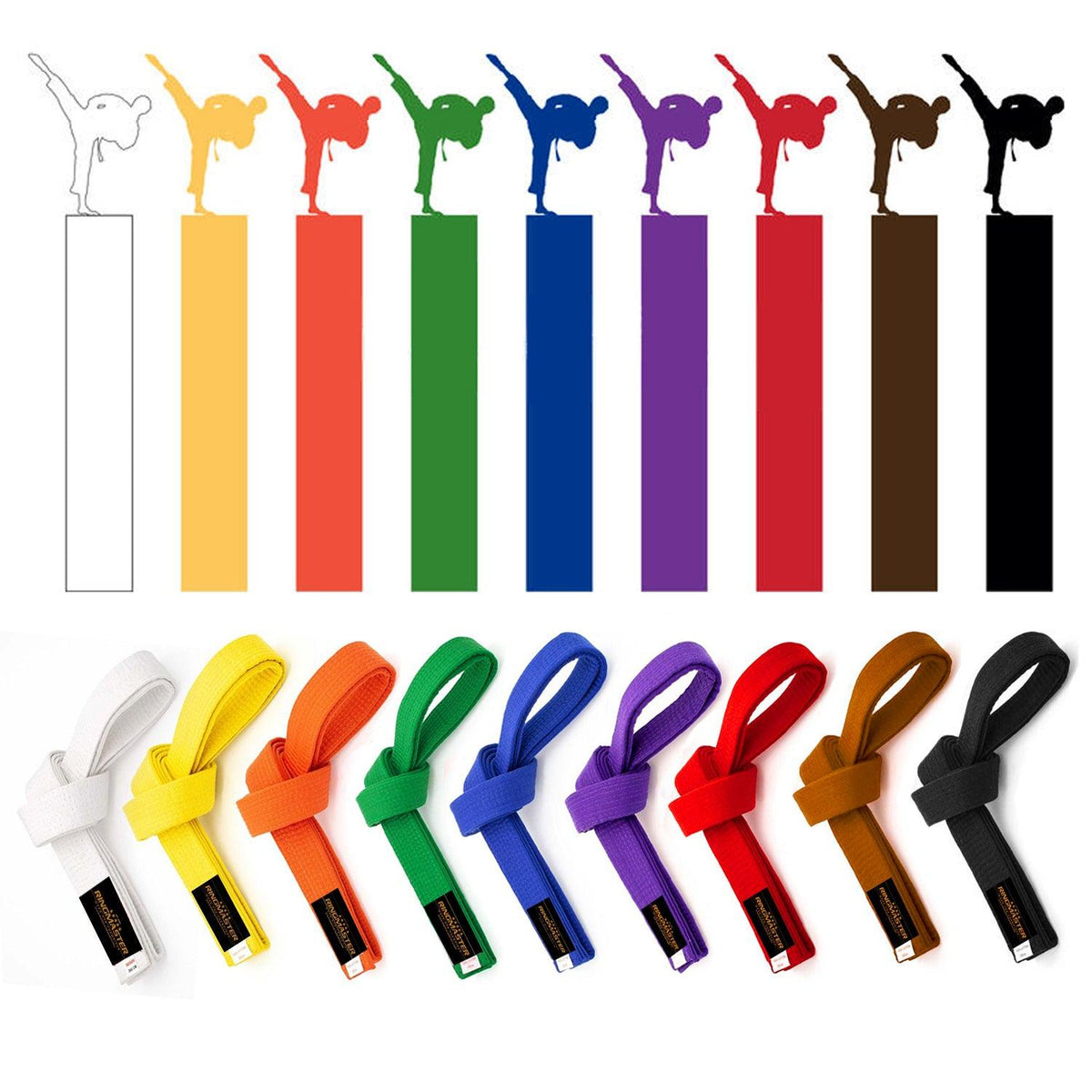 RingMaster Sports Plain Coloured Belts Champion Series