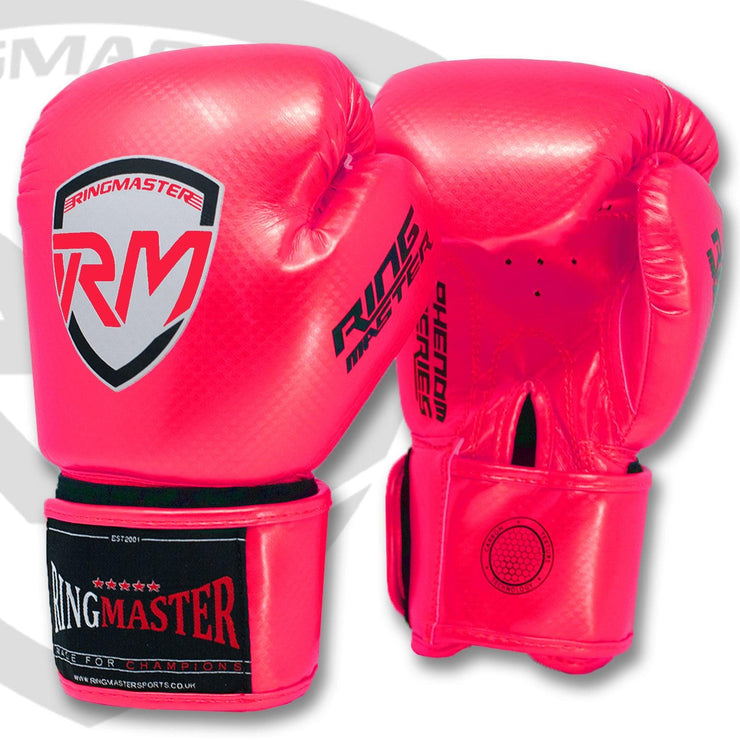 RingMaster Sports - Phenom Kids Boxing Gloves CarbonTech Hot Pink ...