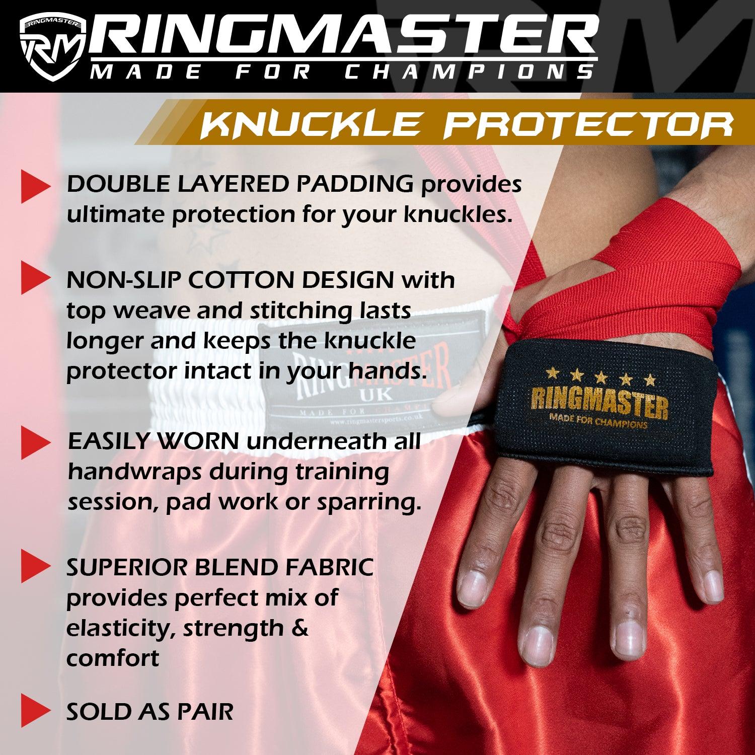 Gel Knuckle Protectors/Guards | Boxing Guards Black – RingMaster Sports