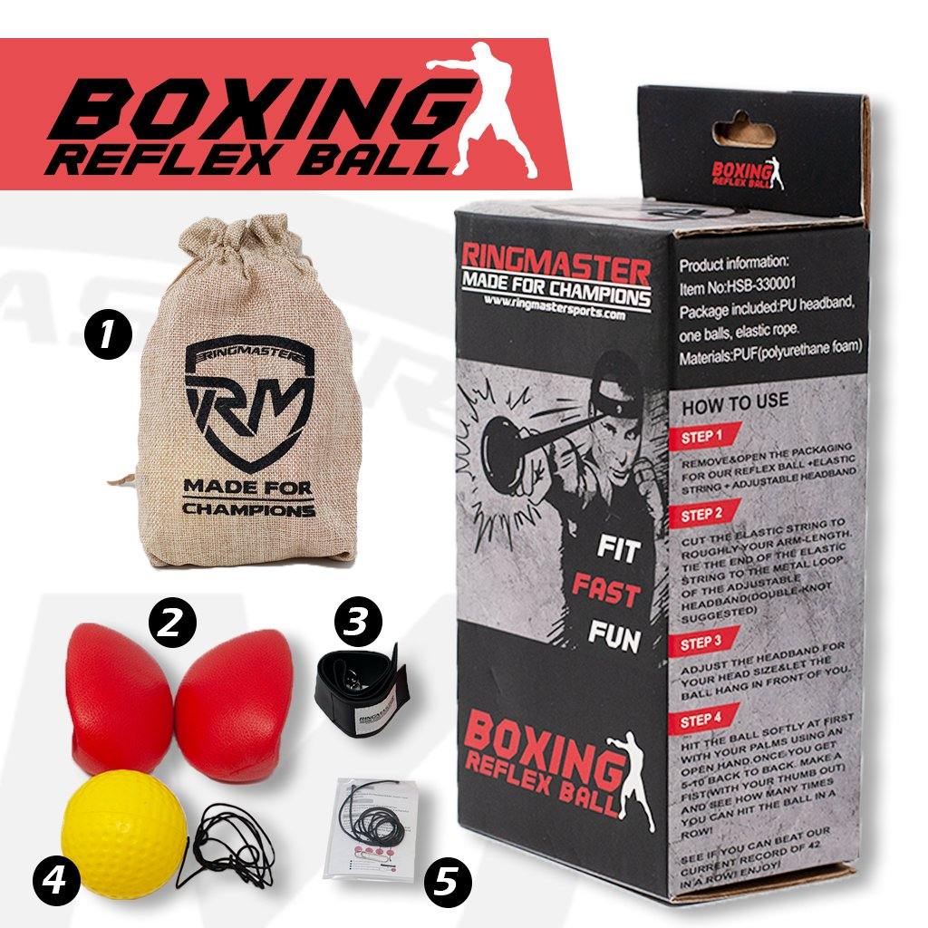 RingMaster Sports Boxing Reflex Ball headband | Best boxing head ball ...