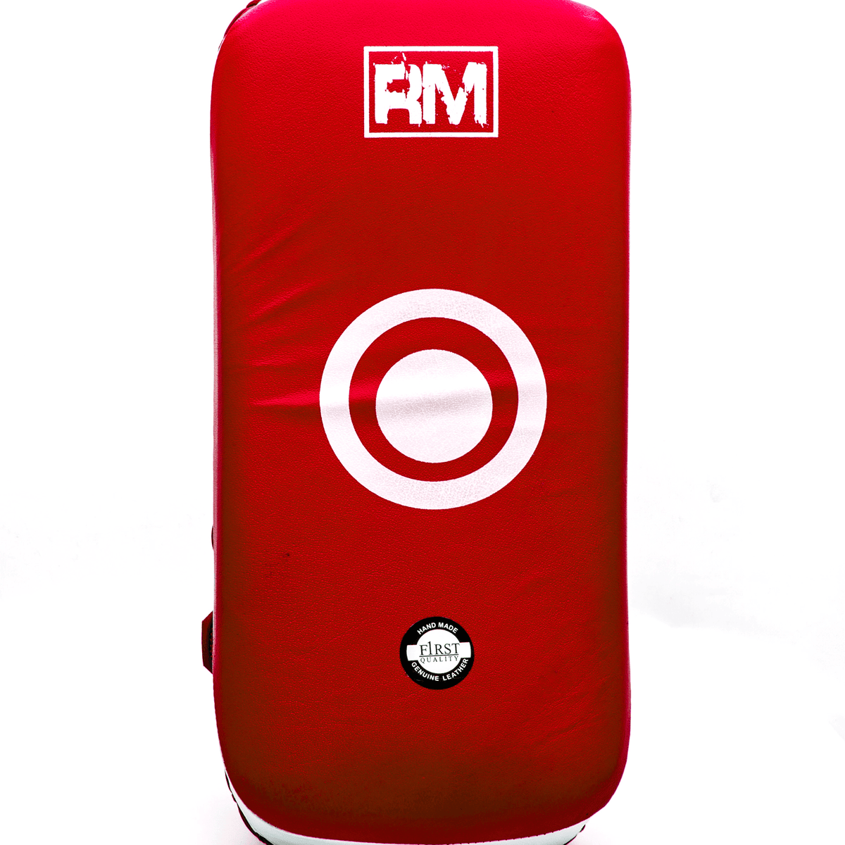RingMaster Sports Arm Pads Genuine Leather One Size Red and White (Sin