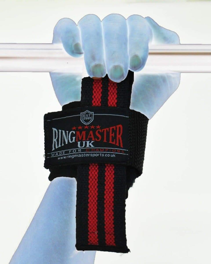 RingMaster Sports Wrist Brace Grip Padded Gym Weight lifting Strap ...